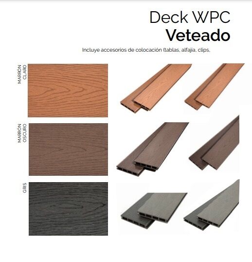 decks wpc gree incluye kit – Pisos Madercar